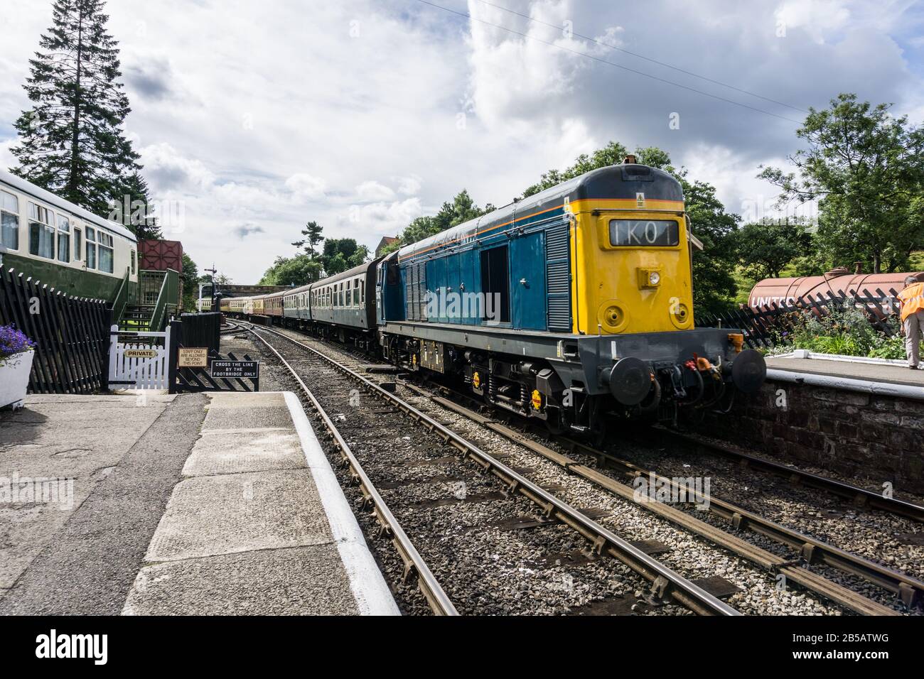 A train pulled by Class 20 diesel locomotive 20142 arriving at ...