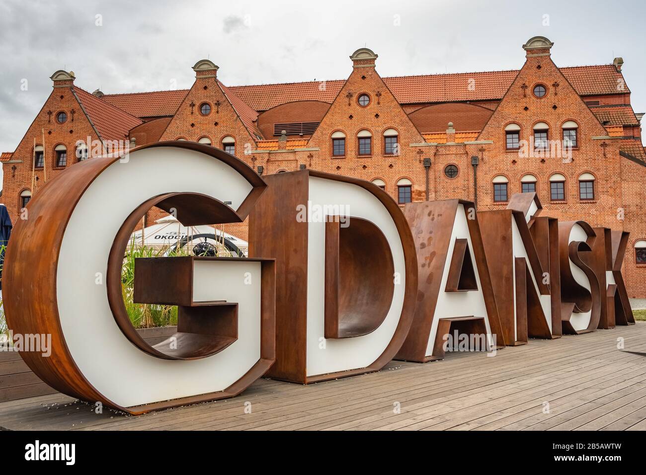 Gdansk sign in Old Town of Gdansk, Poland Stock Photo - Alamy