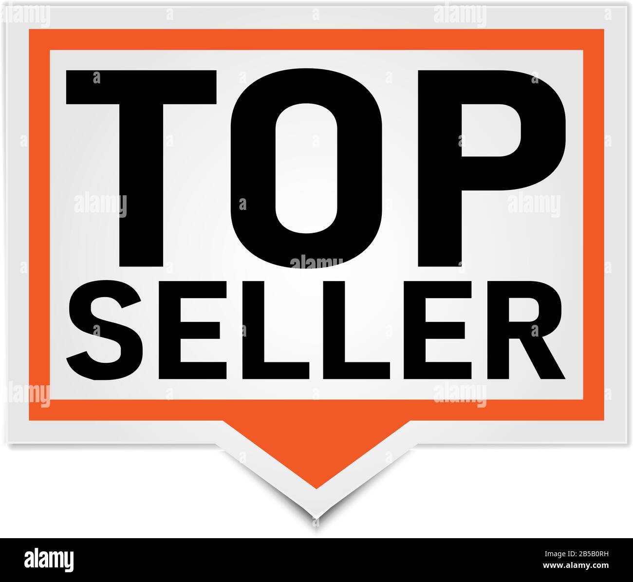 Top seller banner design on white background, vector illustration Stock ...