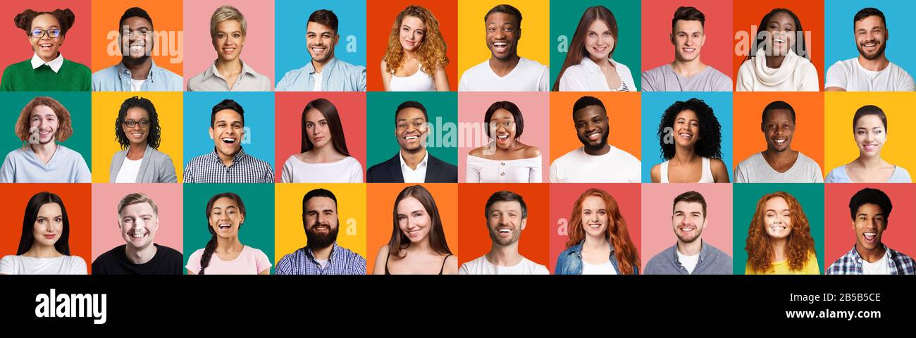 Mosaic human face people hi-res stock photography and images - Alamy