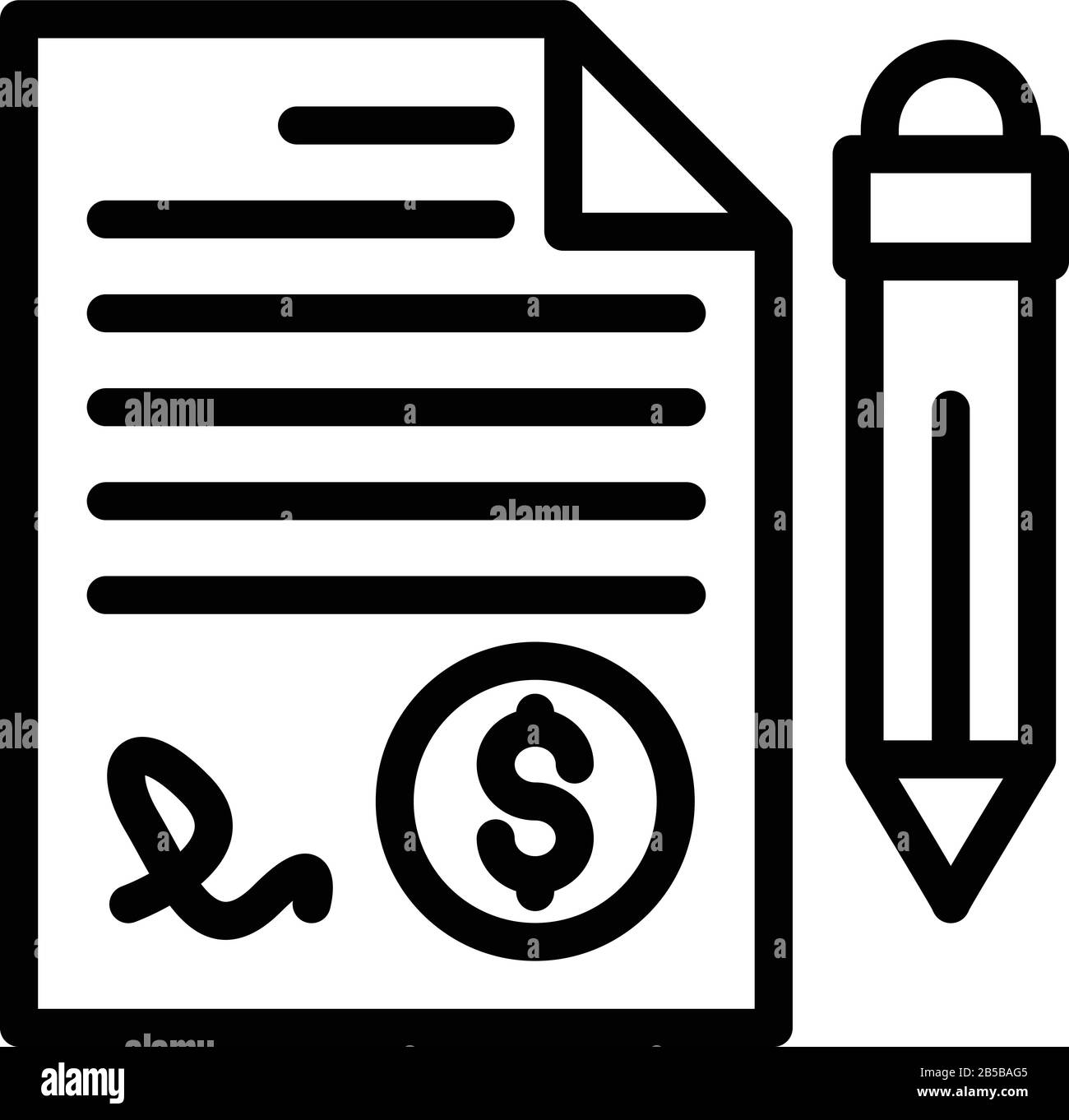 Crowdfunding contract icon, outline style Stock Vector Image & Art - Alamy