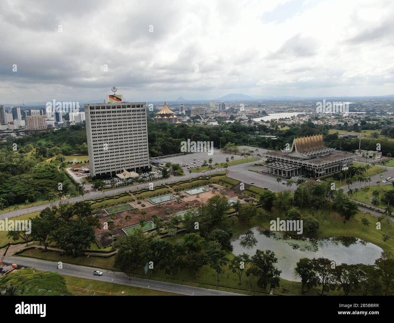 Kuching, Sarawak / Malaysia - March 8, 2020: The Landmark Buildings and ...
