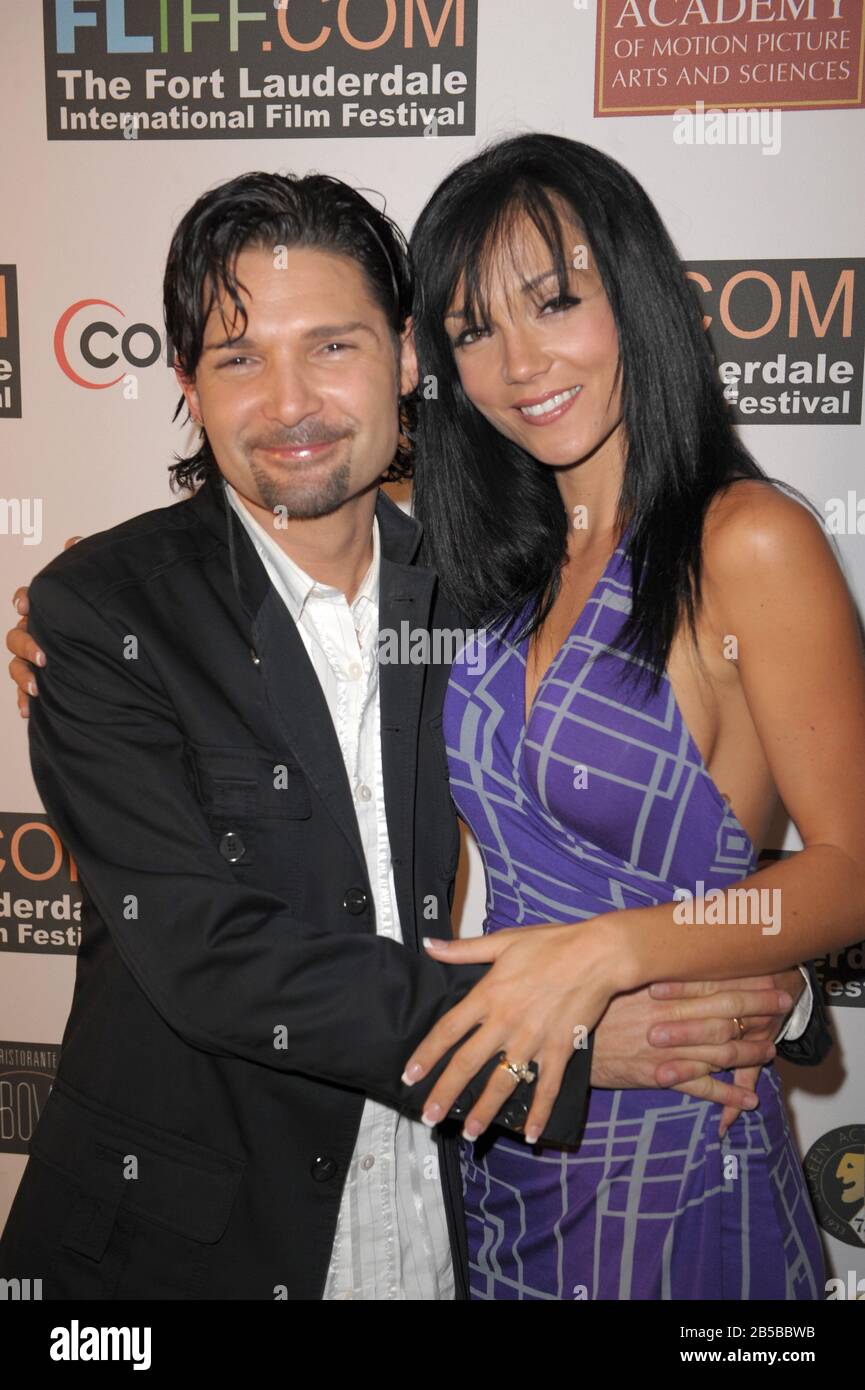 FORT LAUDERDALE, FL - NOVEMBER 02: Actor Corey Feldman and wife ...