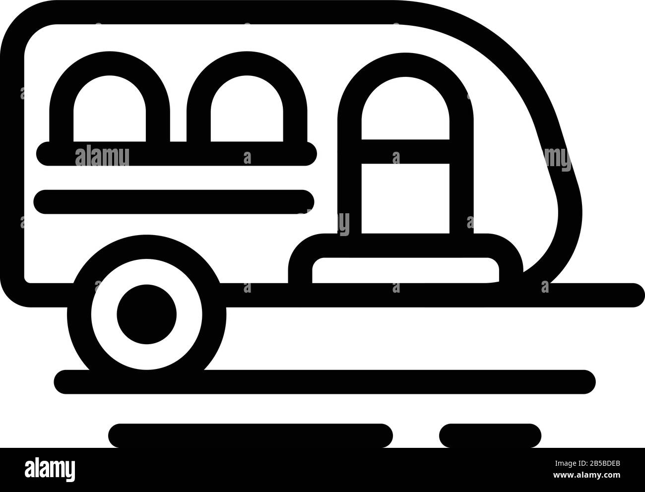Truck trailer icon, outline style Stock Vector Image & Art - Alamy