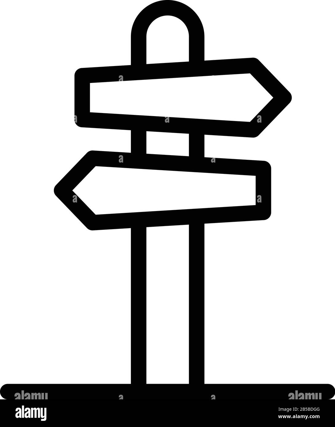 Sign board icon, outline style Stock Vector Image & Art - Alamy