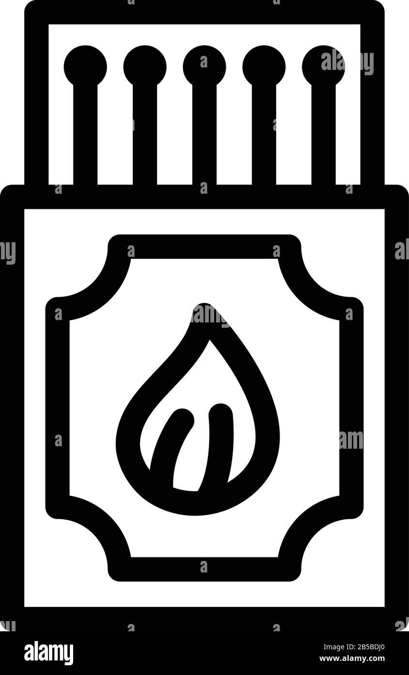 Match box icon outline Stock Vector Images - Alamy