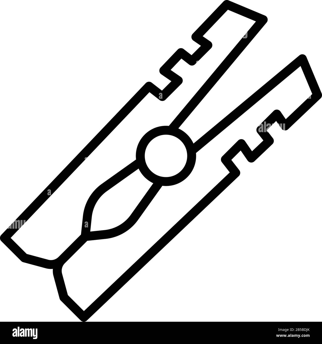 Clothes pins icon, outline style Stock Vector Image & Art - Alamy