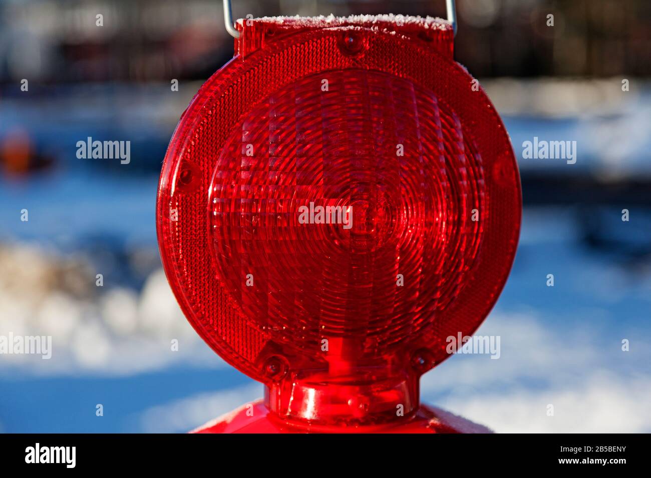 Single Red Warning Light Construction