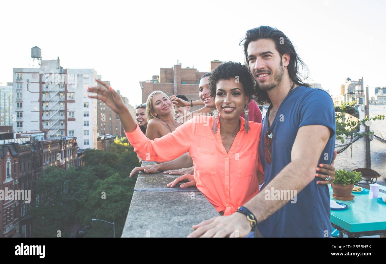 Barbecue party on top of the roof hi-res stock photography and images ...