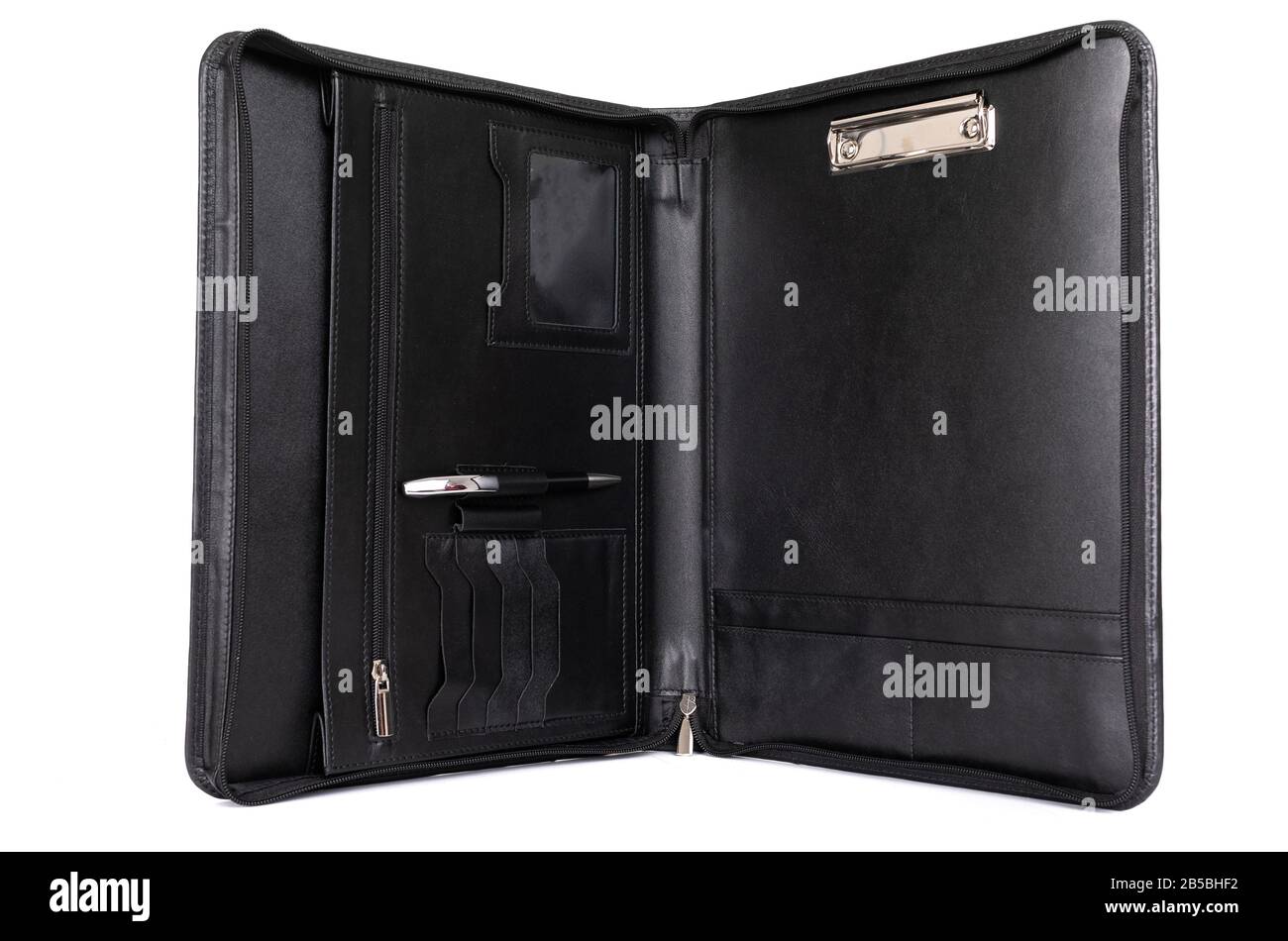 open portfolio view for documents on a white background Stock Photo - Alamy