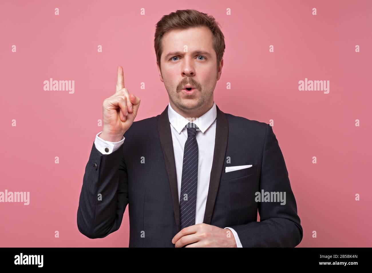 Hand gesture raising the index finger hi-res stock photography and ...