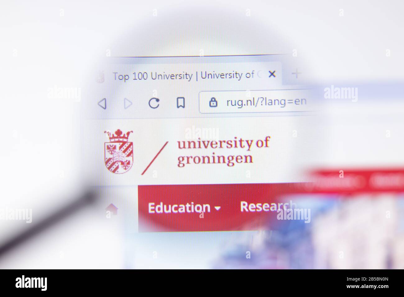 Los Angeles, California, USA - 7 March 2020: University of Groningen ...