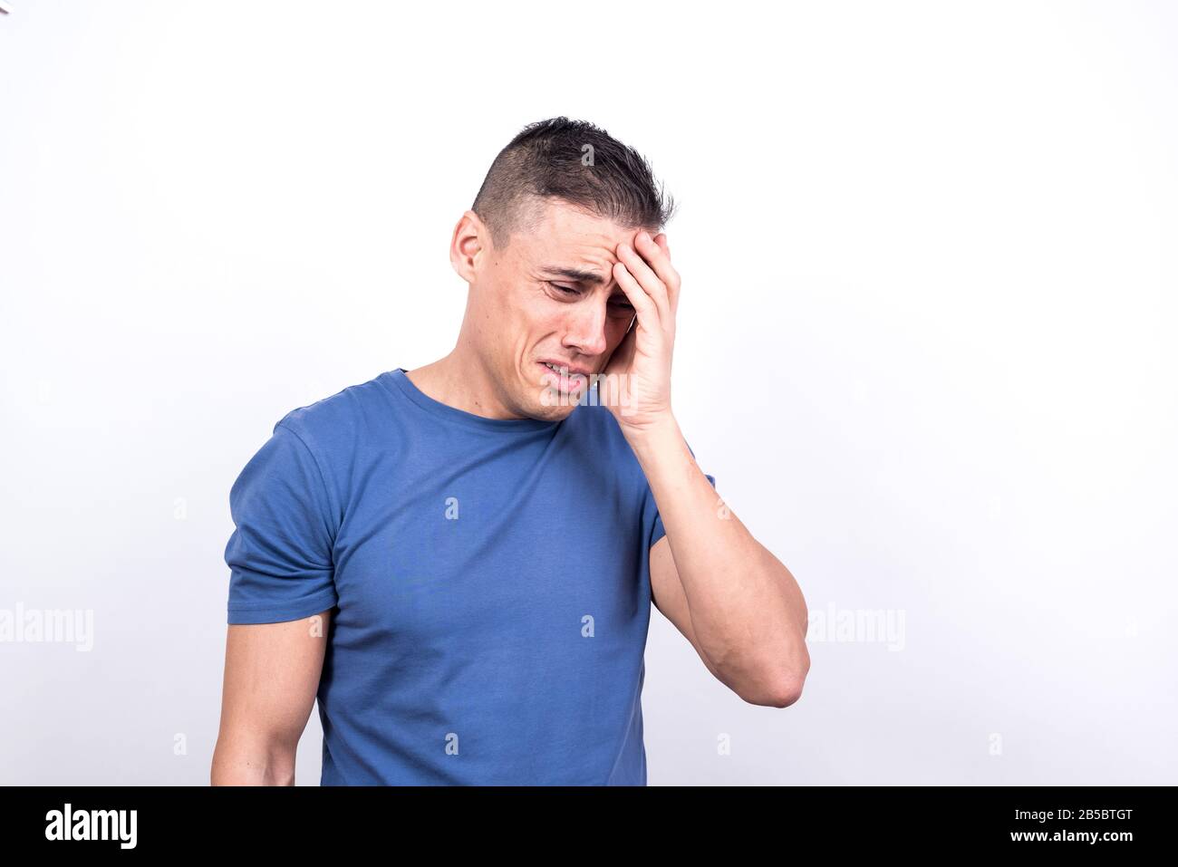 Crying european man hi-res stock photography and images - Alamy