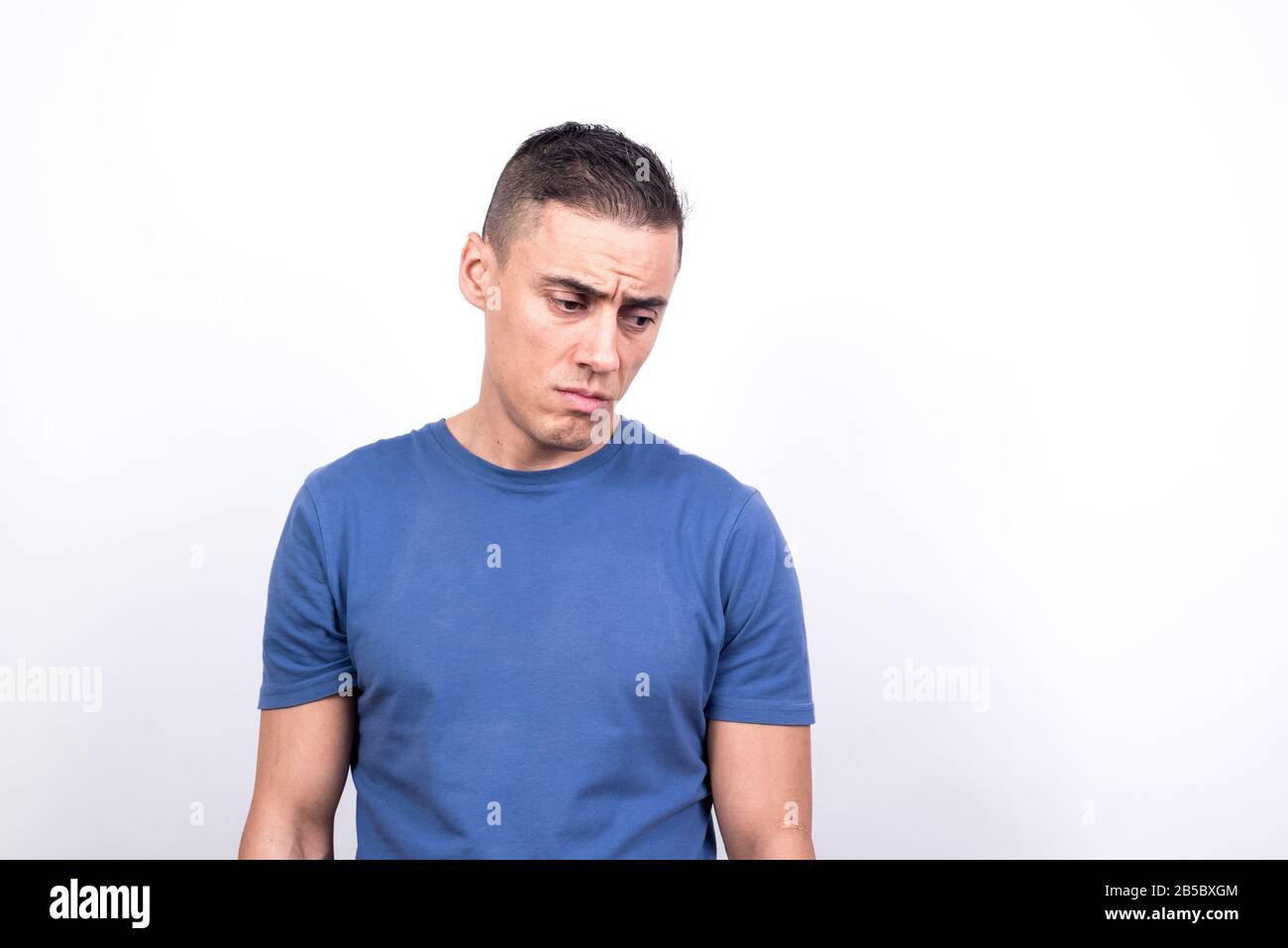 Portrait sad man wear hi-res stock photography and images - Alamy