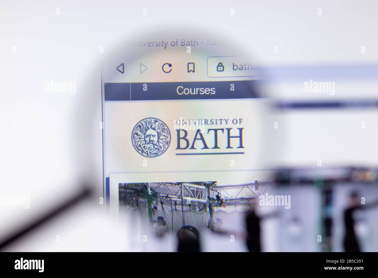Los Angeles, California, USA - 7 March 2020: University of Bath website ...