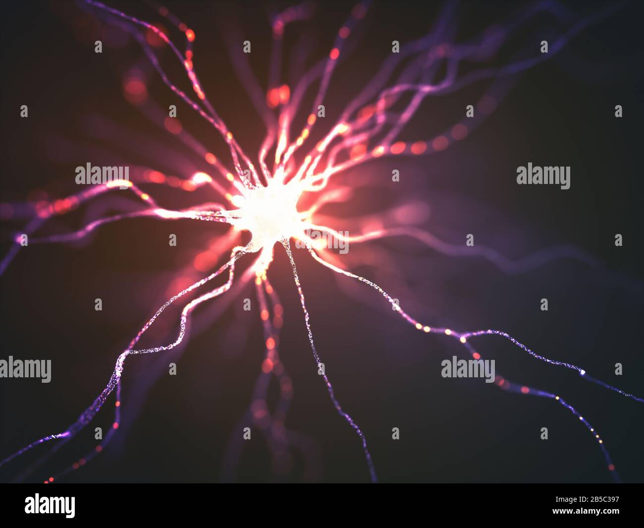 Nerve cell, illustration Stock Photo - Alamy