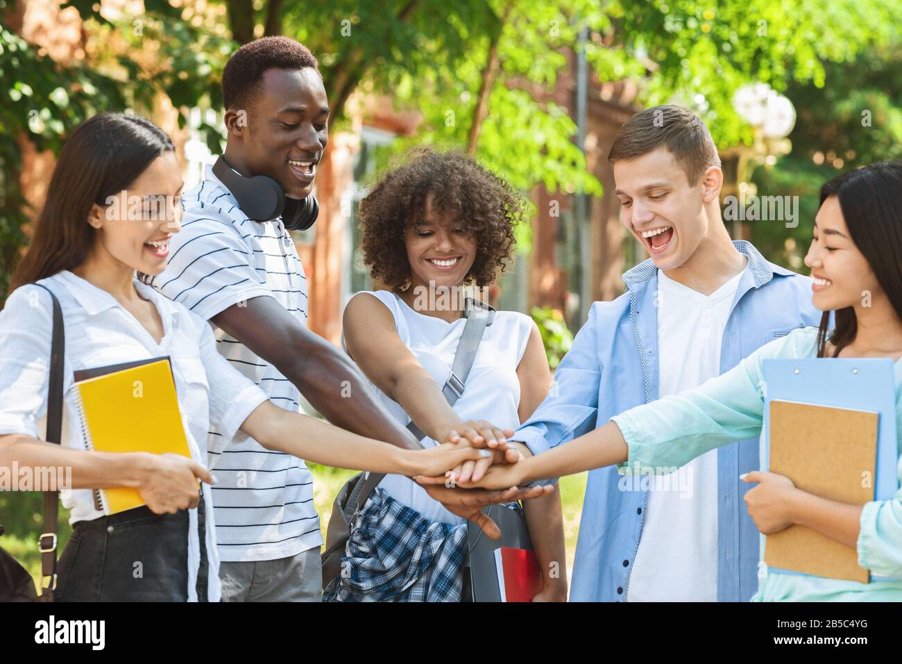 Students Celebrating Exam Success High Resolution Stock Photography and ...