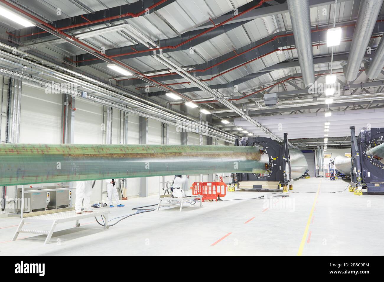 Wind turbine factory Stock Photo - Alamy