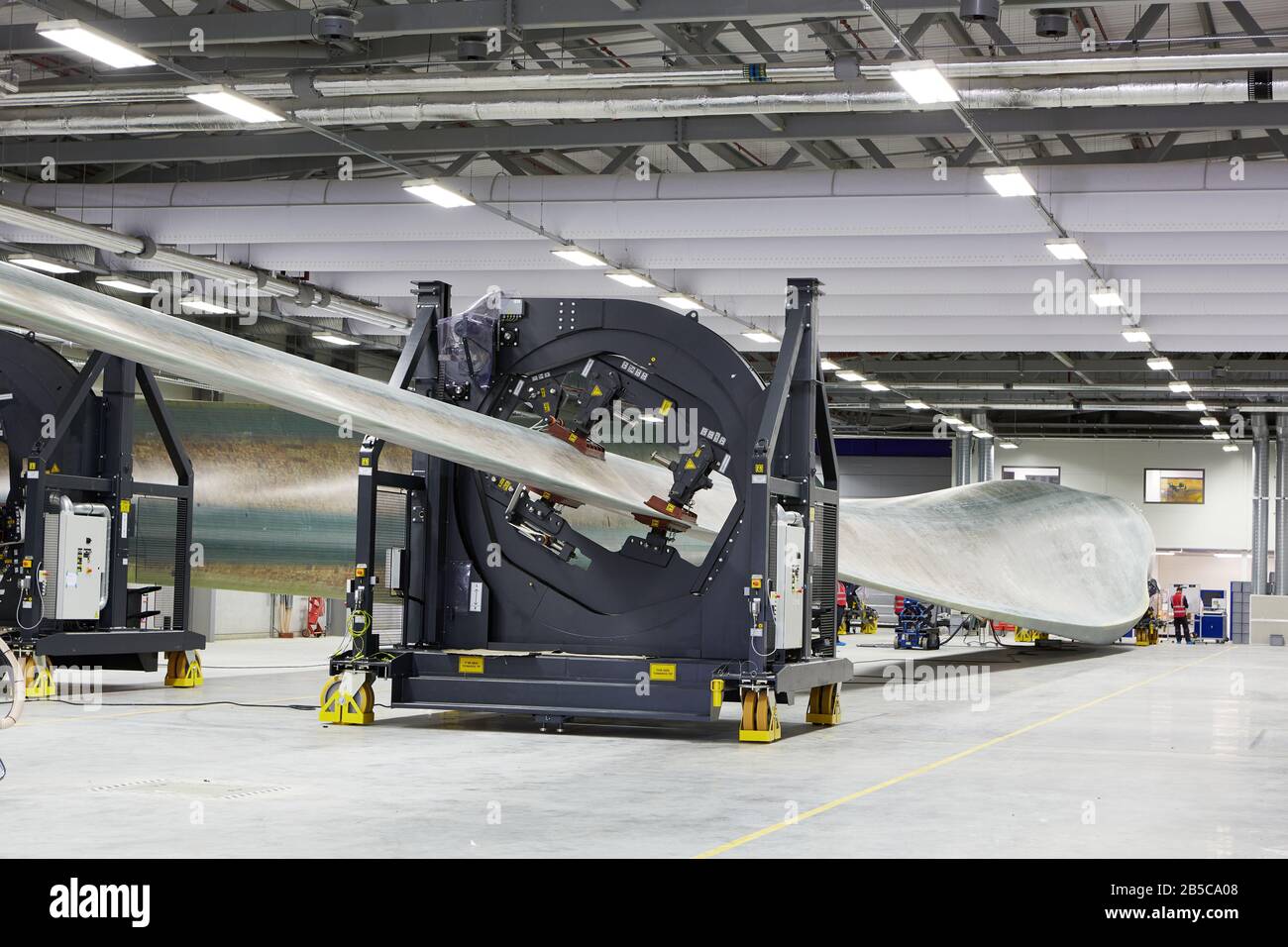Wind turbine factory Stock Photo - Alamy