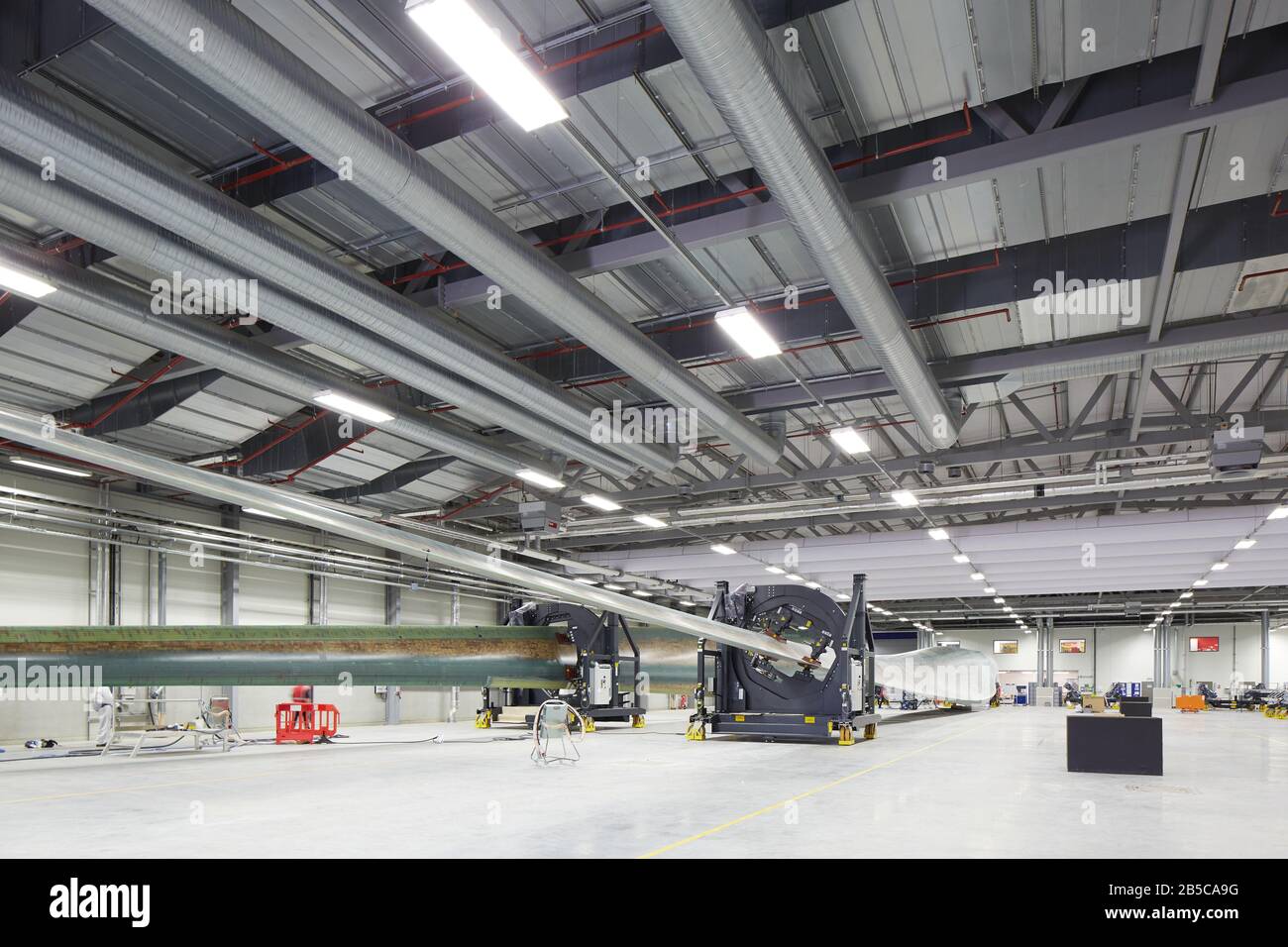 Wind turbine factory Stock Photo - Alamy