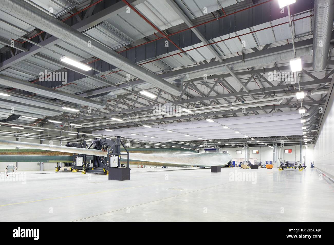 Wind turbine factory Stock Photo - Alamy