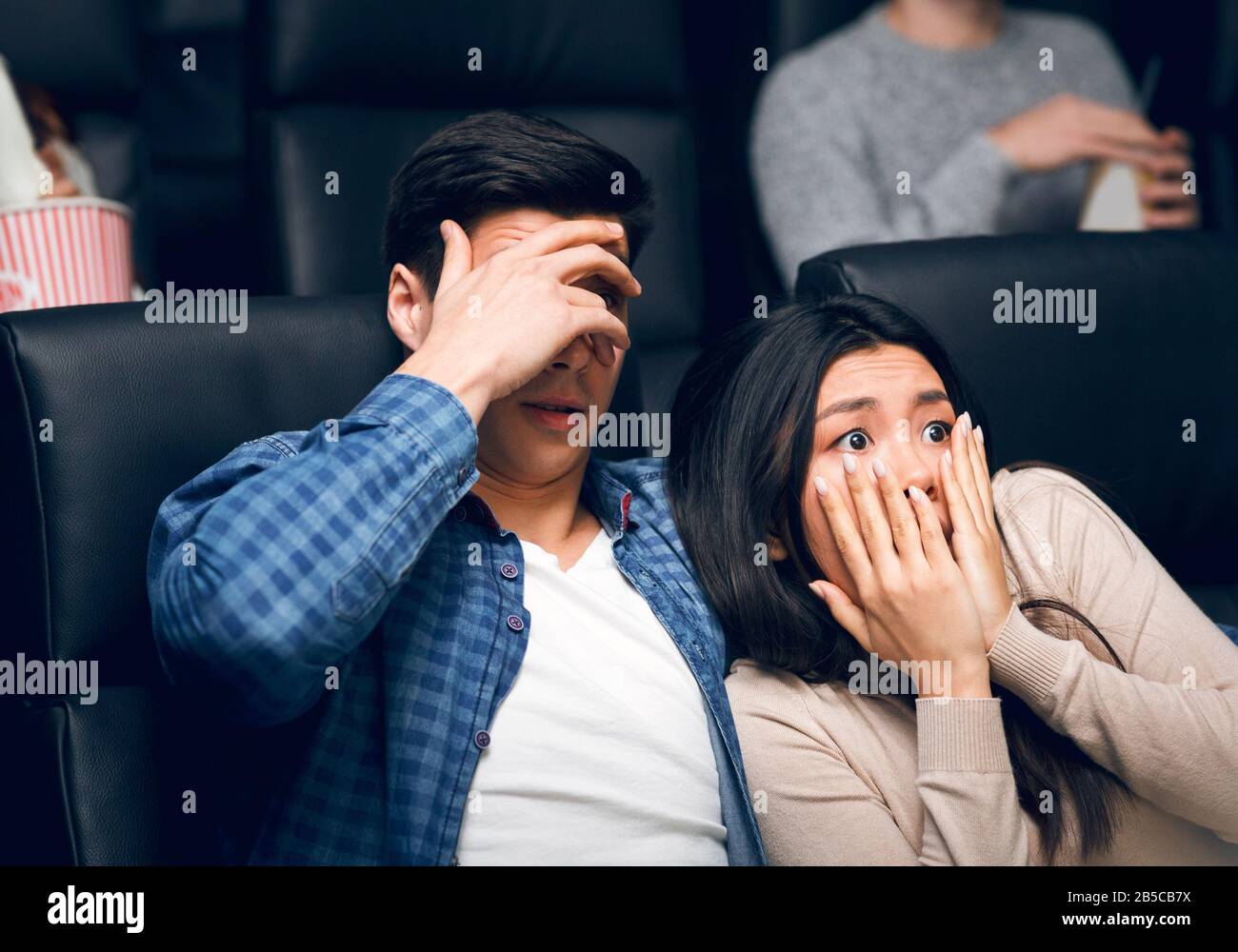 Audience faces scared hi-res stock photography and images - Alamy
