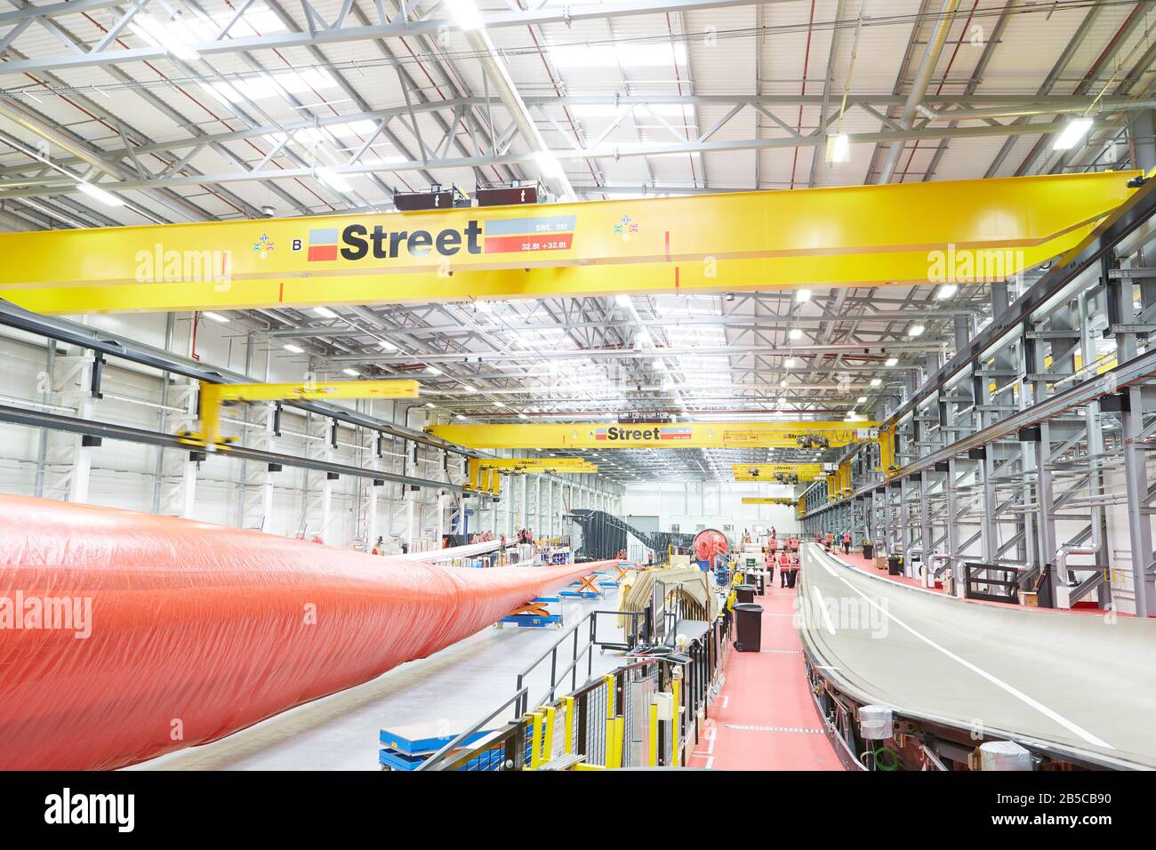 Wind turbine factory Stock Photo - Alamy