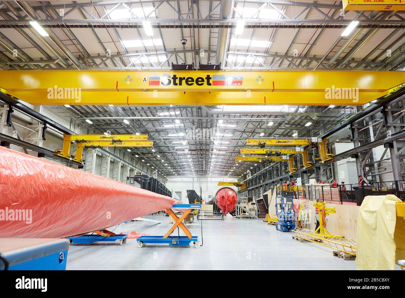 Wind turbine factory Stock Photo - Alamy