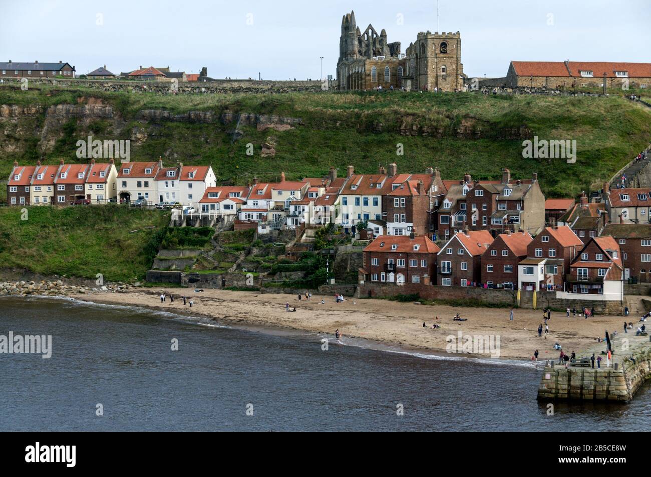 From West Cliff towards East Cliff is St. Mary's Church and directly ...