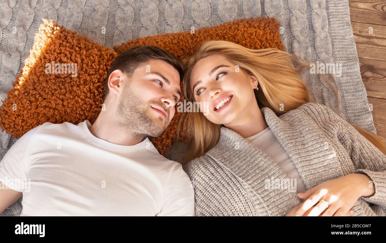Couple lying together hi-res stock photography and images - Alamy