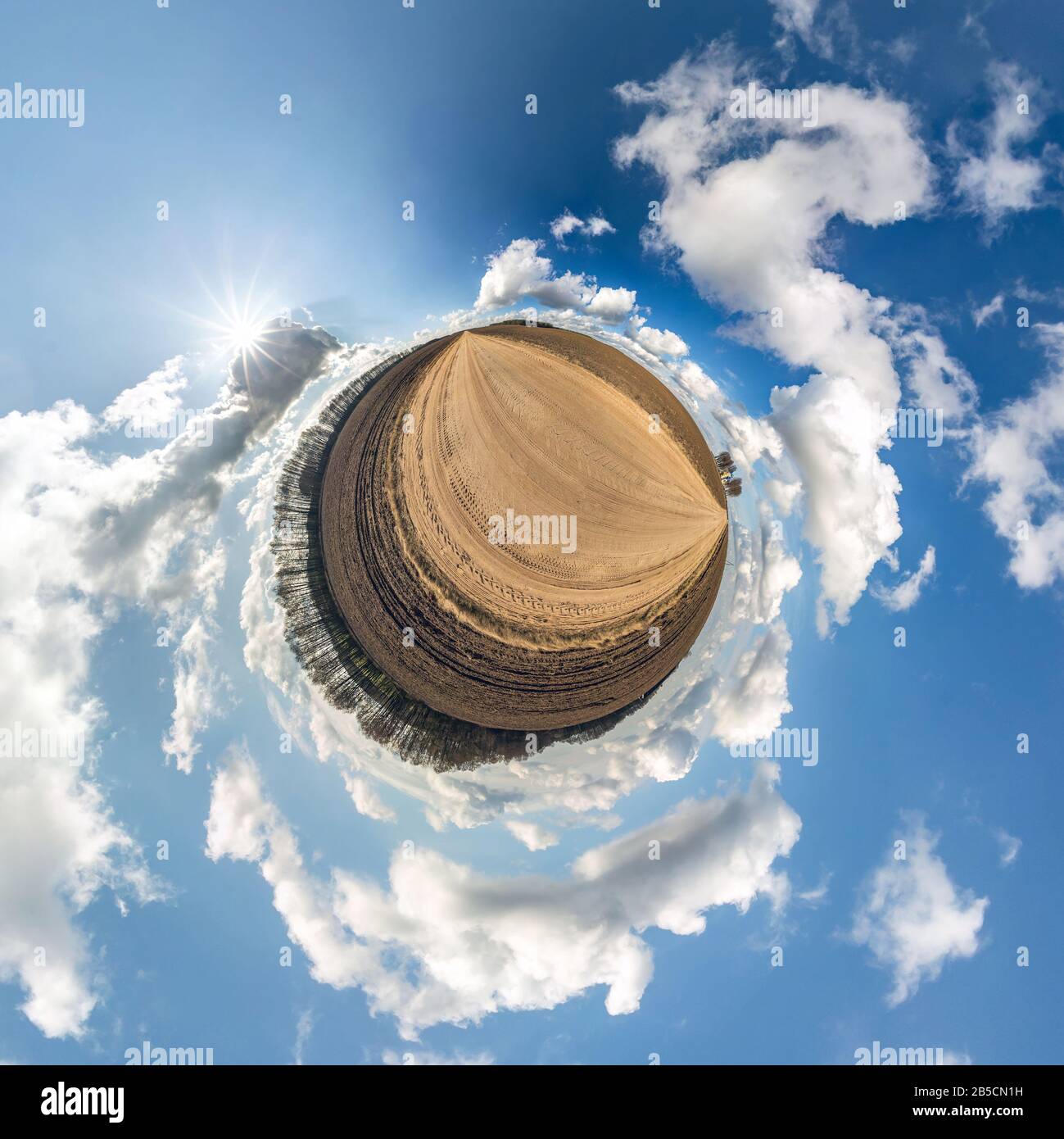 Little planet transformation of spherical panorama 360 degrees ...