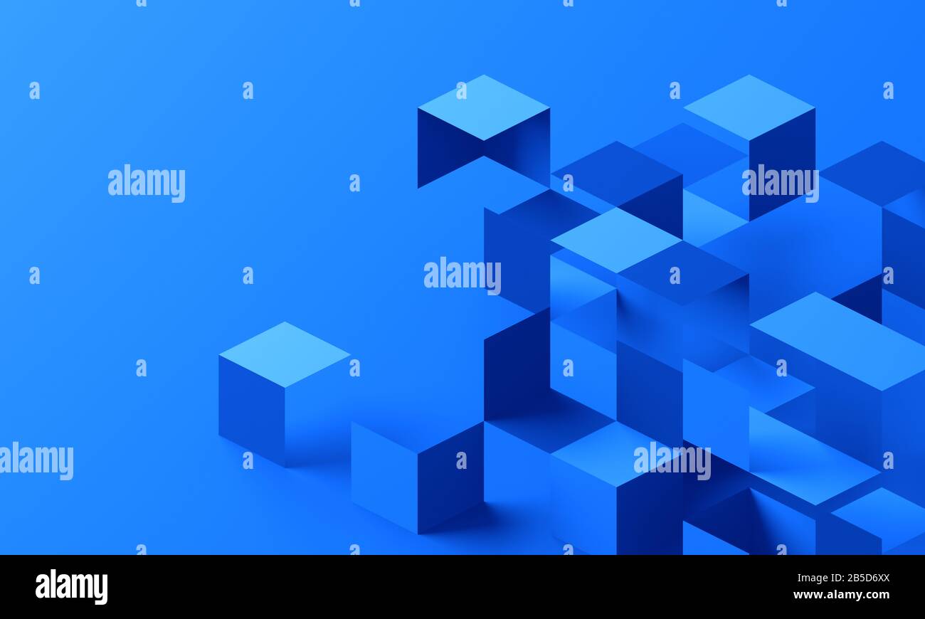 Abstract 3d render, modern background design with geometric shapes ...