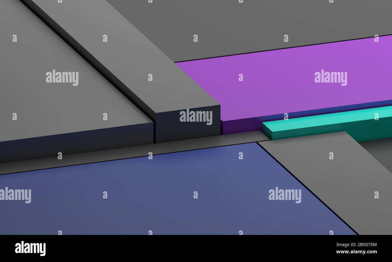 Abstract 3d render, modern background, graphic design Stock Photo - Alamy