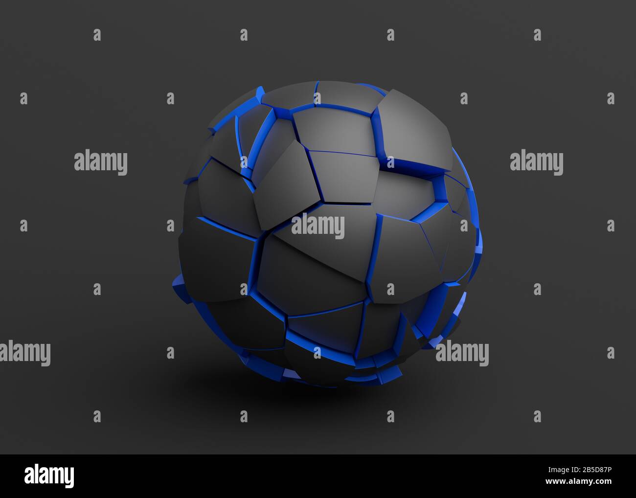 Abstract 3d render, cracked sphere, modern graphic design Stock Photo ...
