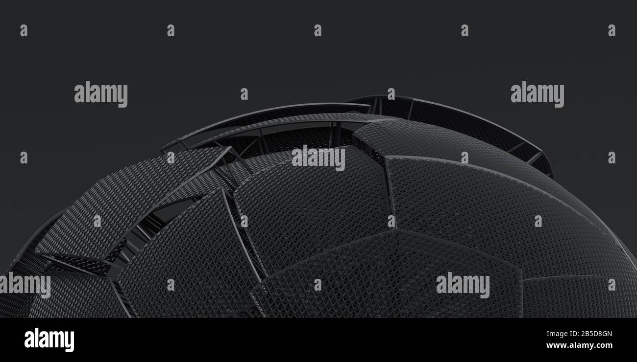 Abstract 3d render, modern background design, futuristic shape Stock ...