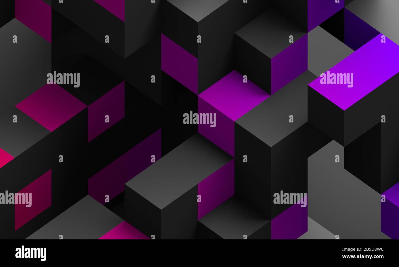 Abstract 3d render, modern background design with geometric shapes ...