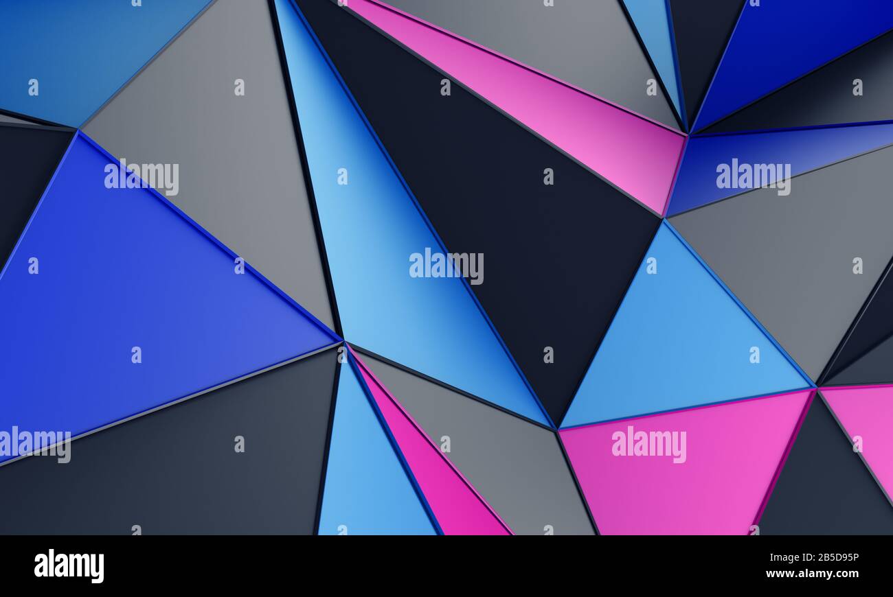 Abstract 3d render, geometric background, modern design Stock Photo - Alamy