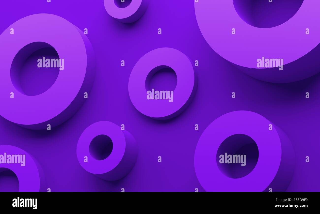 Abstract 3d render, modern background design with circles Stock Photo ...