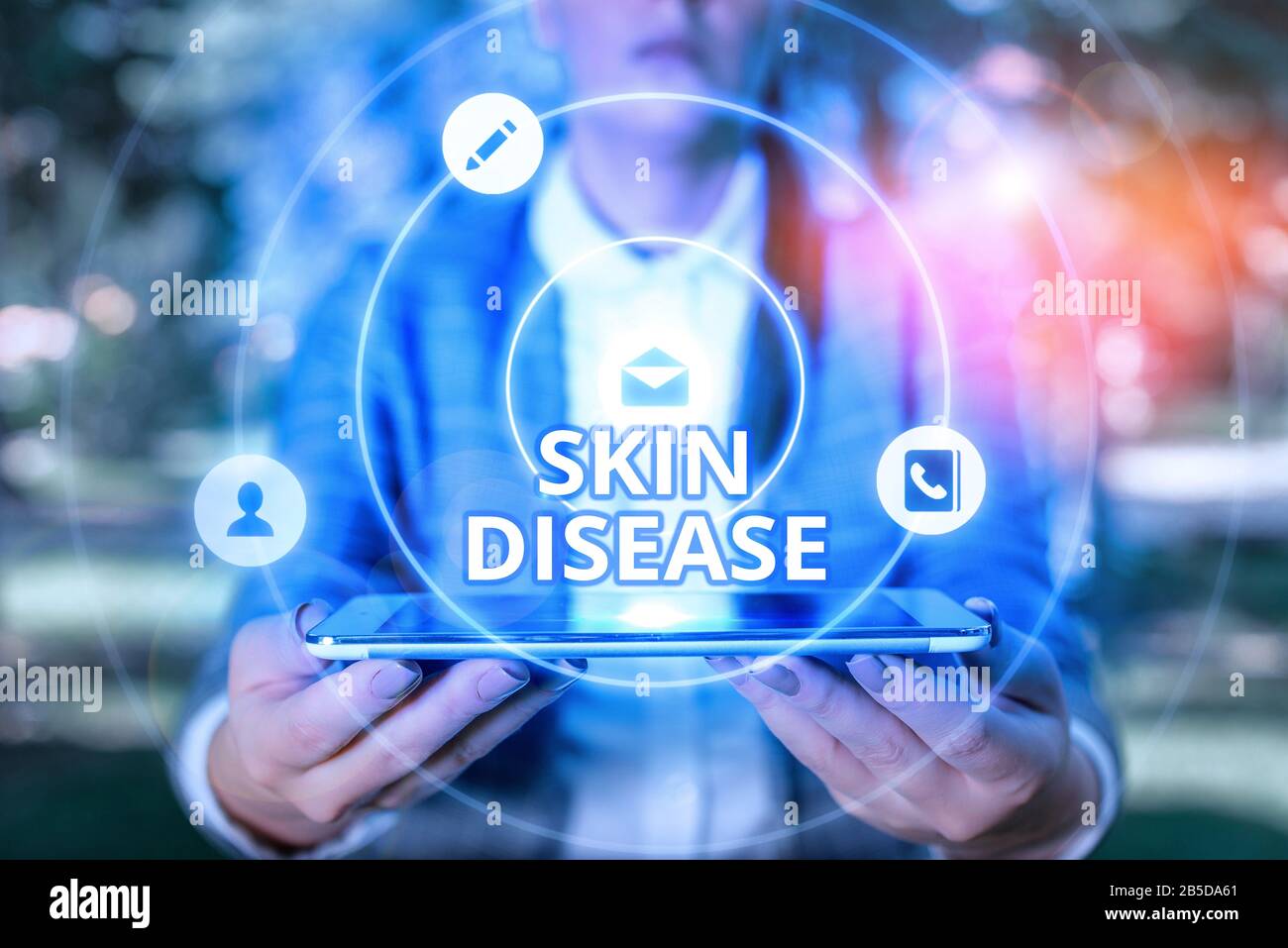 Conceptual hand writing showing Skin Disease. Concept meaning any of ...