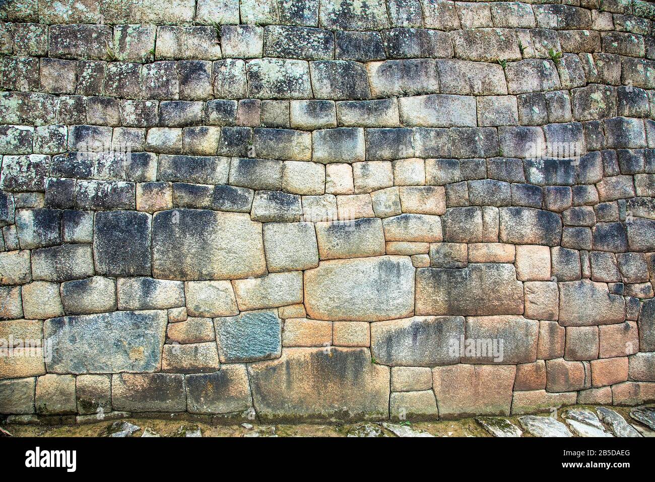 Machu Picchu Wall , detail from peruvian incan town, unesco world ...