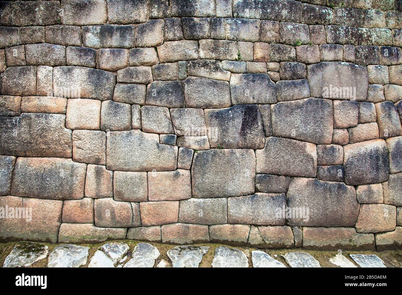 Machu Picchu Wall , detail from peruvian incan town, unesco world ...
