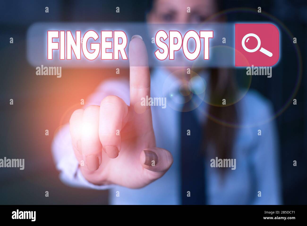 Word writing text Finger Spot. Business photo showcasing Small ...