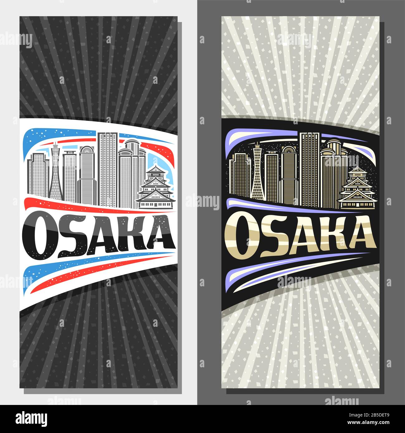 Osaka sky Stock Vector Images - Alamy
