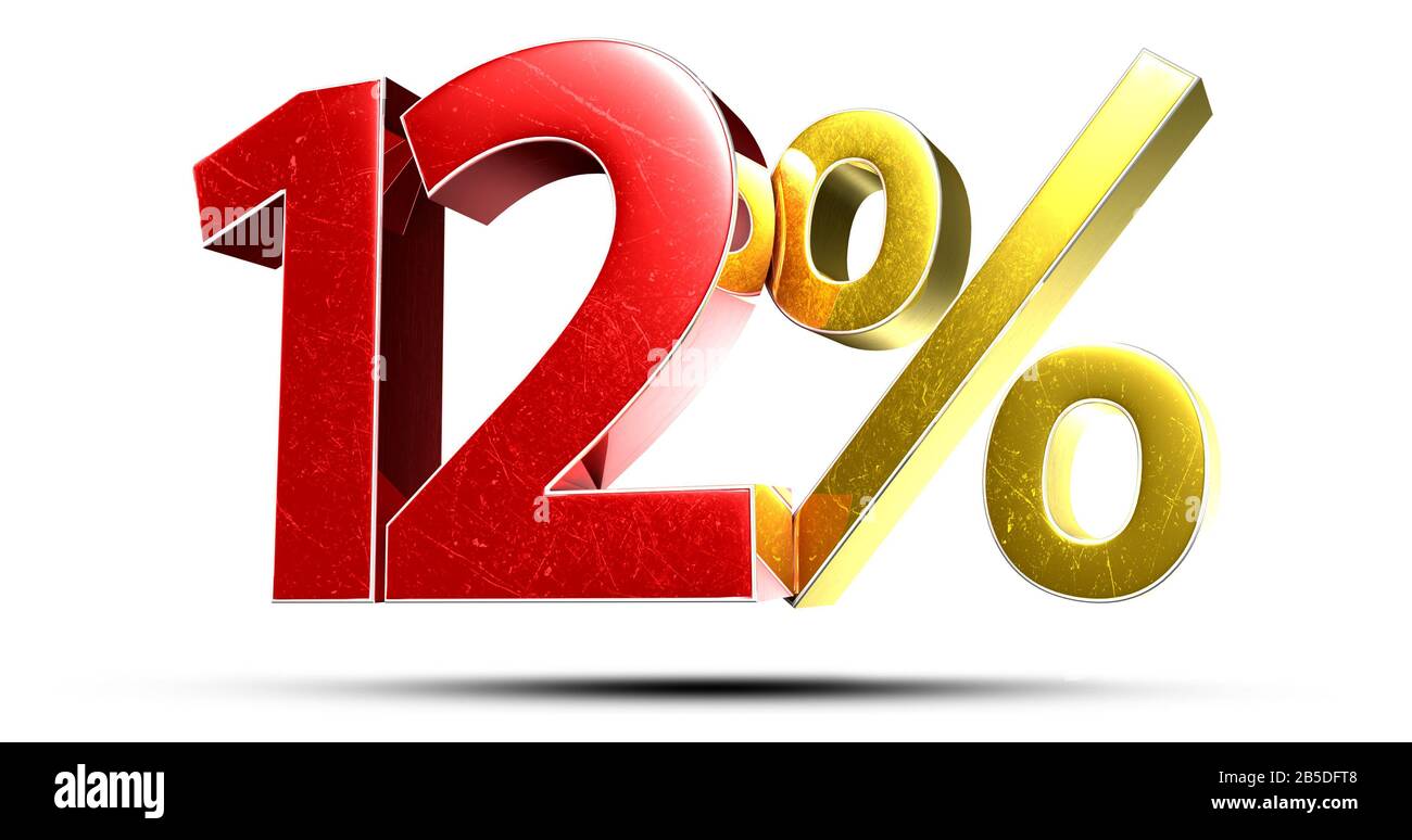 12 and percentage sign hi-res stock photography and images - Alamy