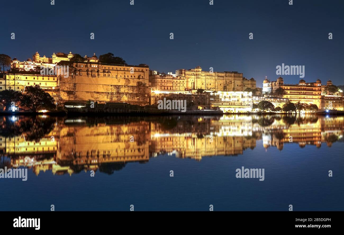 City Palace Udaipur Night