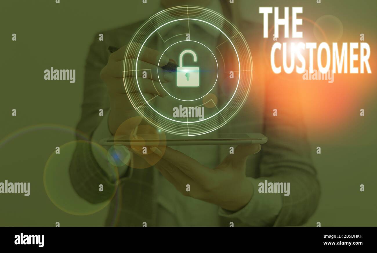 Writing Note Showing The Customer Business Concept For Demonstrating