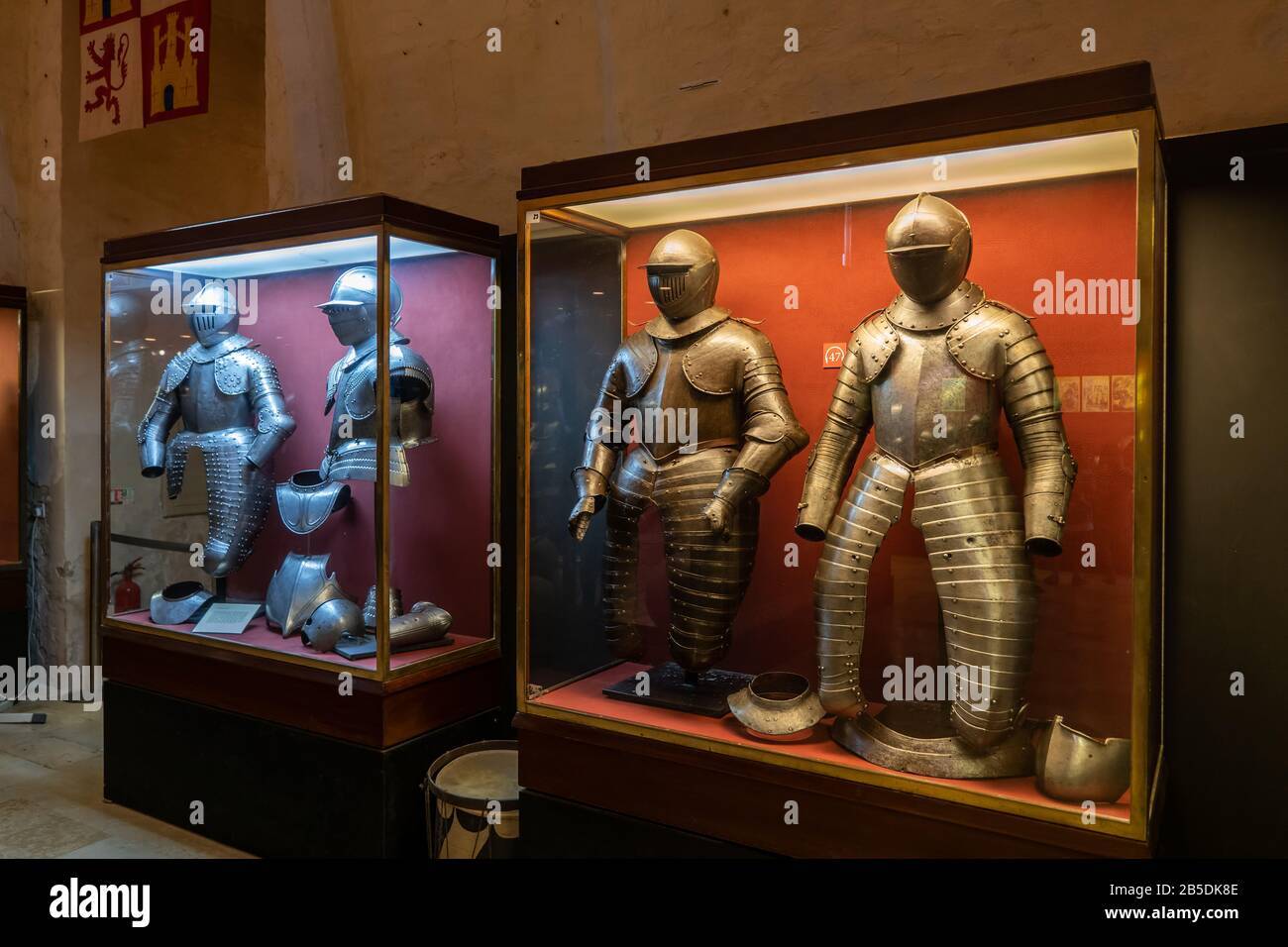 Armours on display in the Palace Armoury museum in the Grandmaster ...