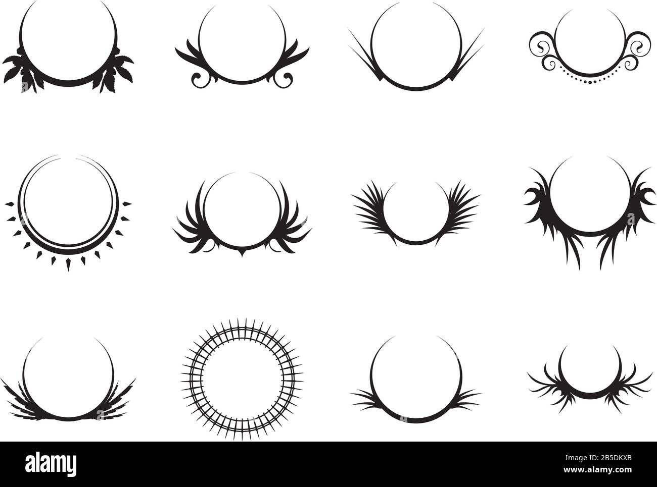 Illustration of crests emblems, with white background vector Stock ...