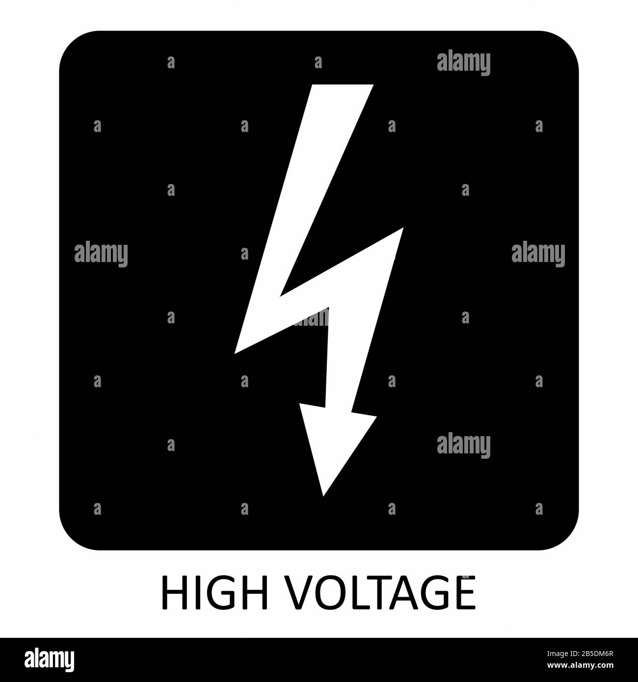 High voltage sign Stock Vector Image & Art - Alamy