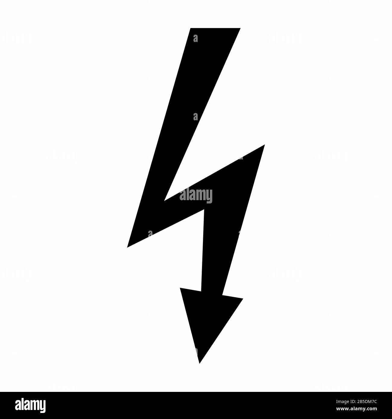 Electricity warning sign triangle Cut Out Stock Images & Pictures - Alamy